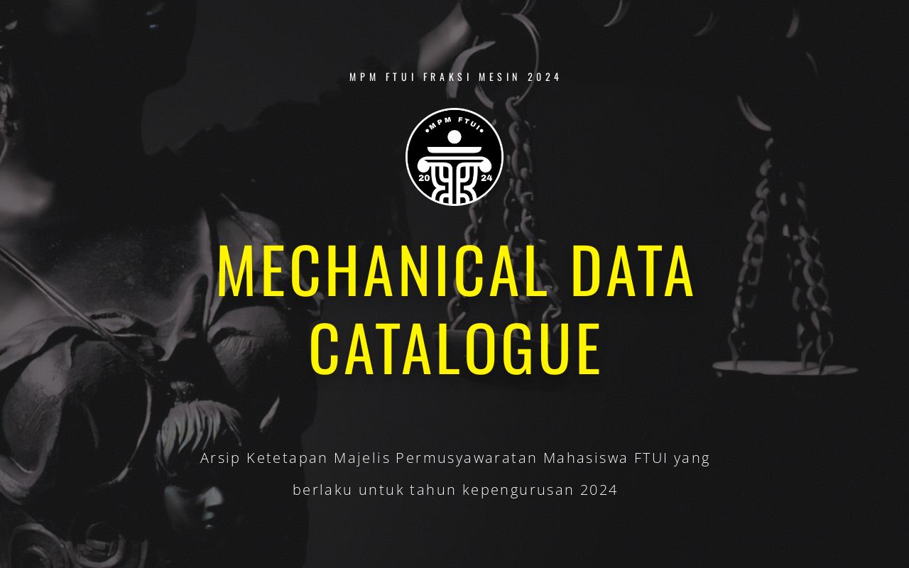 Mechanical Data Catalogue